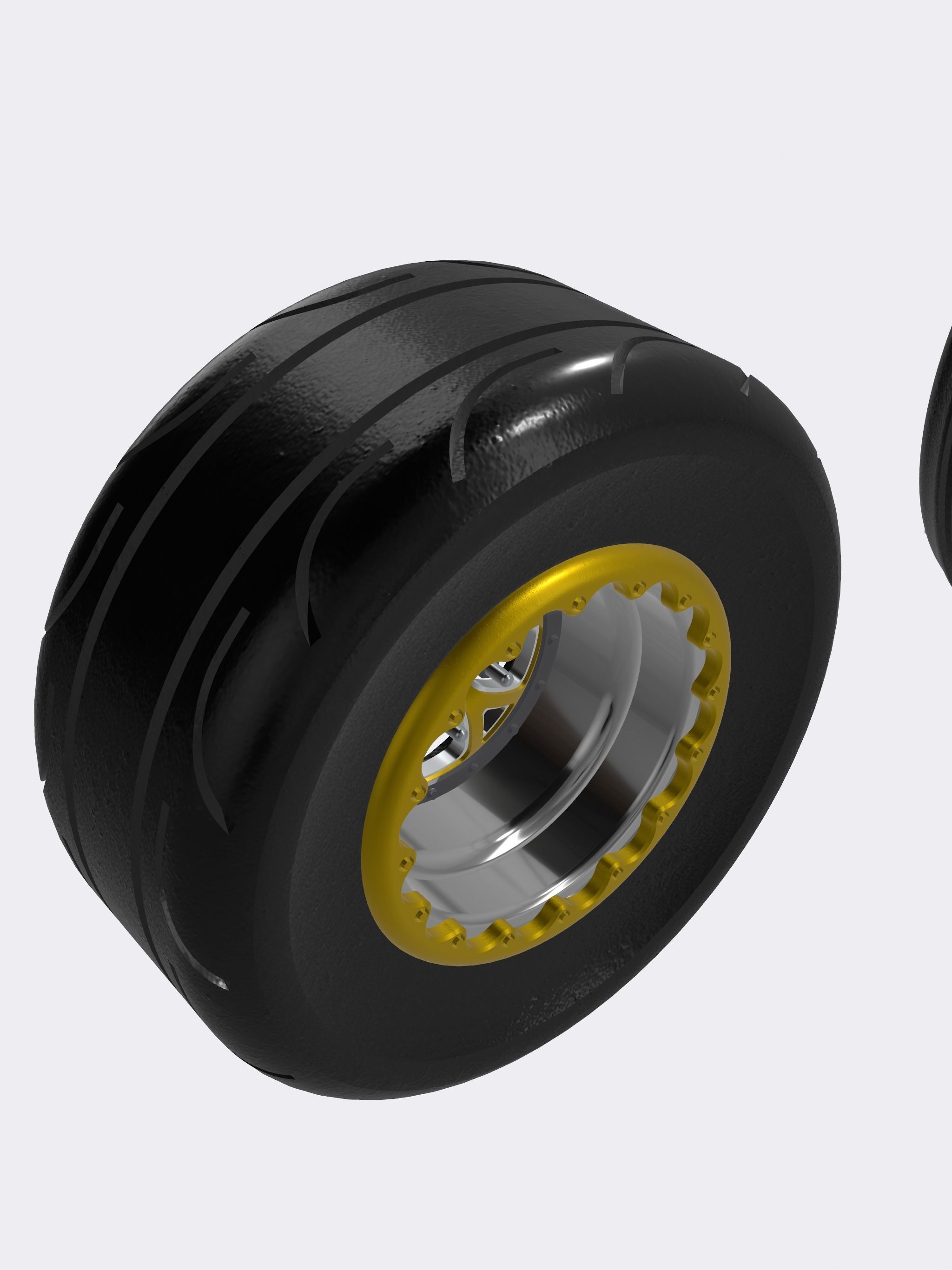 Drag Wheel COMBO Rear Weld V Series 15inch Radial 3D model 3D printable ...
