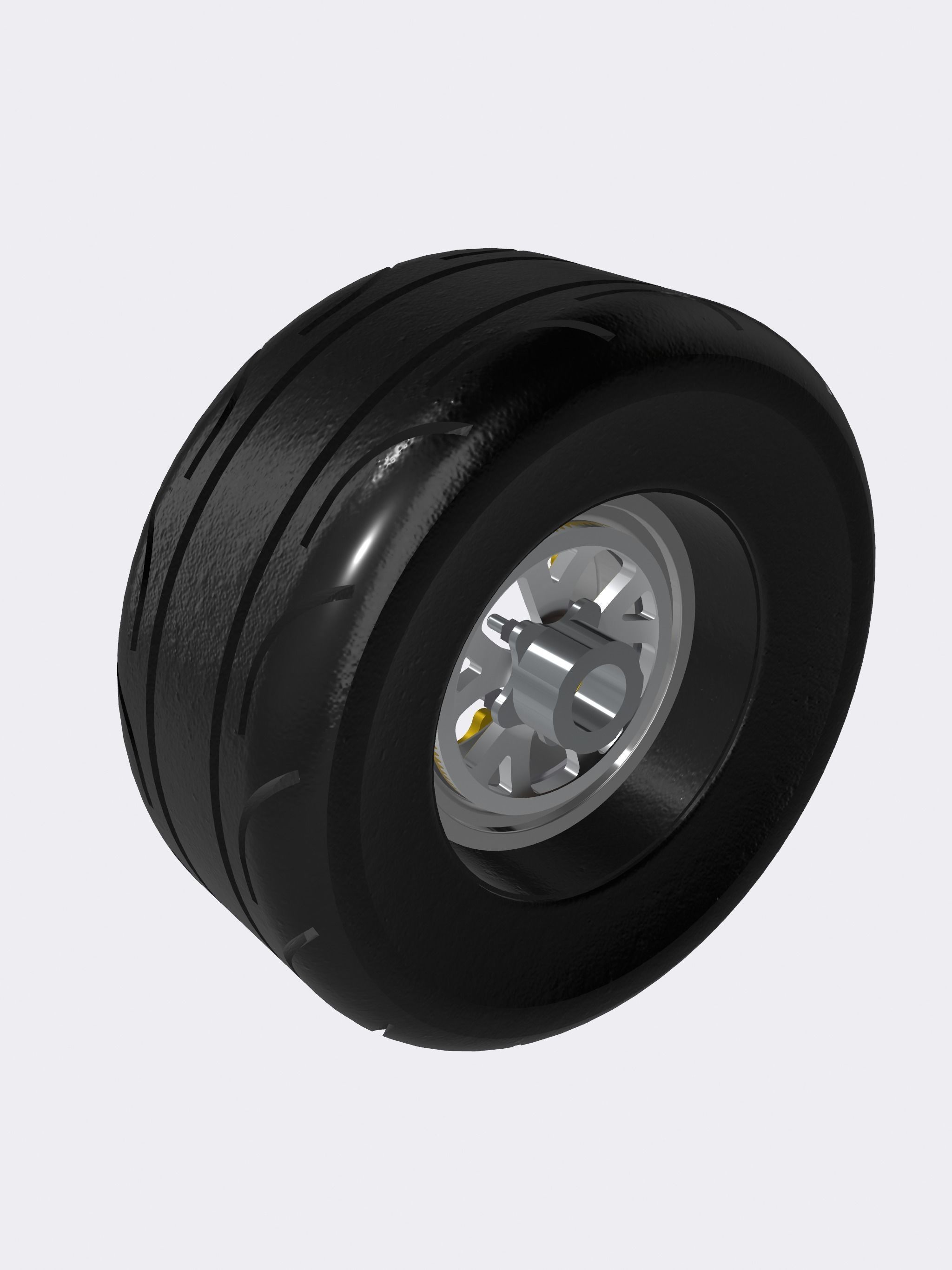 Drag Wheel COMBO Rear Weld V Series 15inch Radial 3D model 3D printable ...