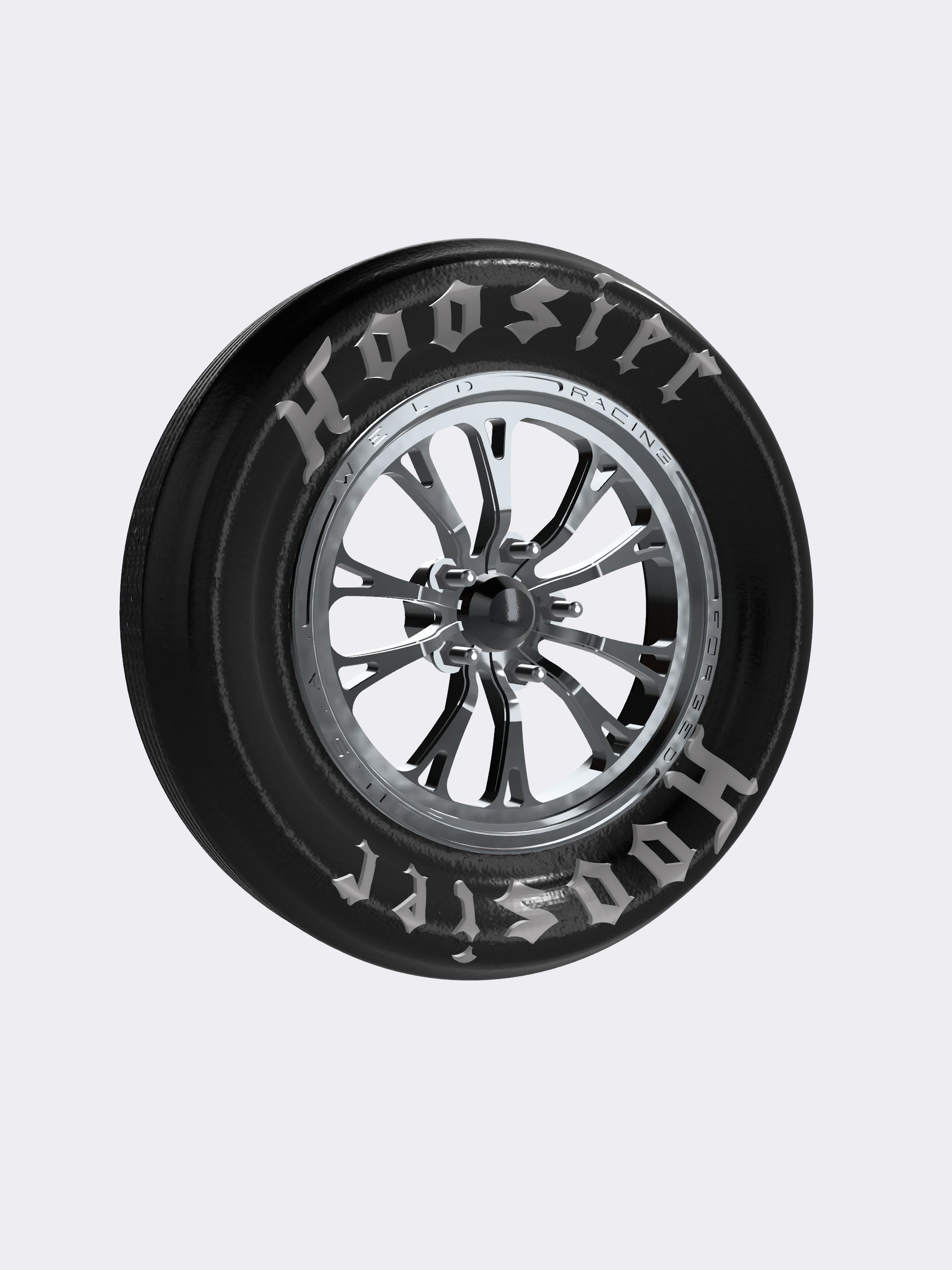 Drag Wheel COMBO Front Weld V Series 17inch 5 stud 3D model 3D ...