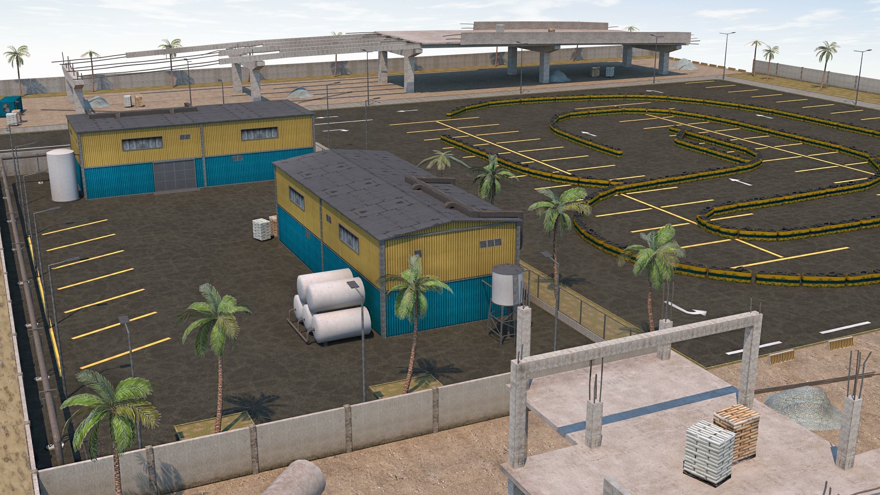 3D model Drift Scene in Construction VR / AR / low-poly | CGTrader