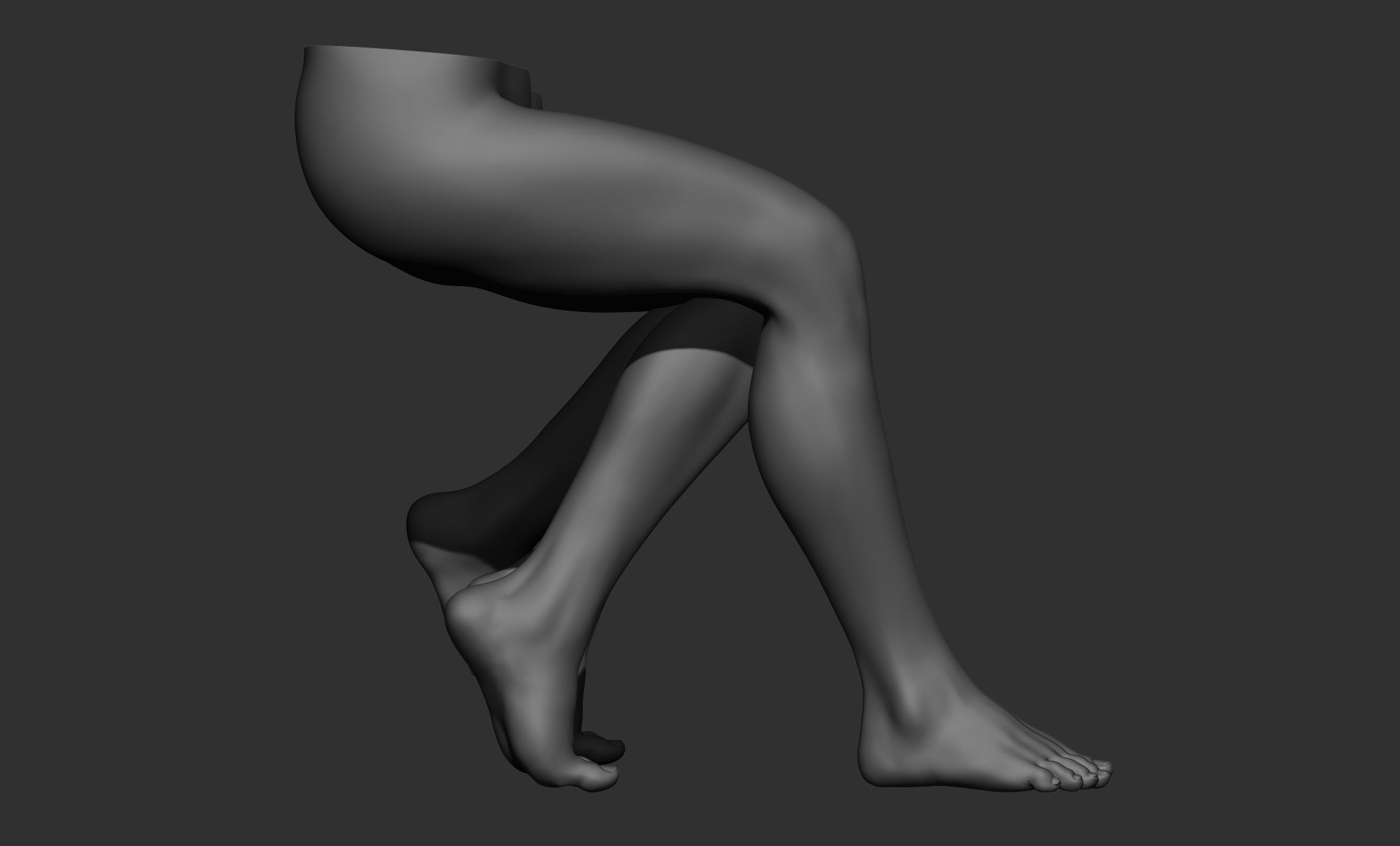 23 Female leg poses 3D model | CGTrader