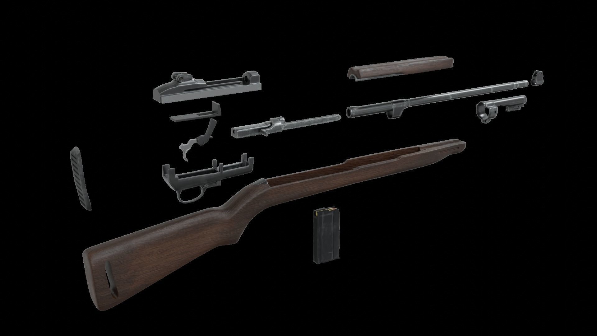 3D model M1 Carbine VR / AR / low-poly | CGTrader