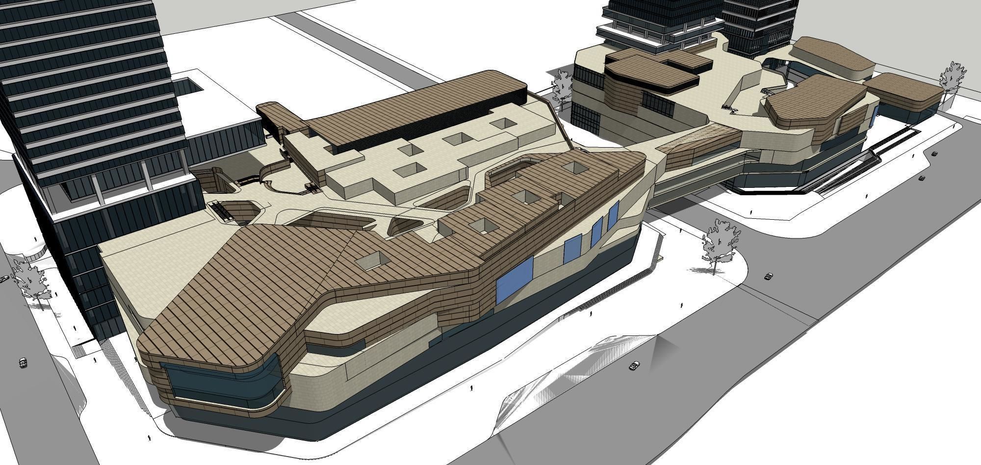 Sketchup Commercial Office Complex 265 3D model | CGTrader