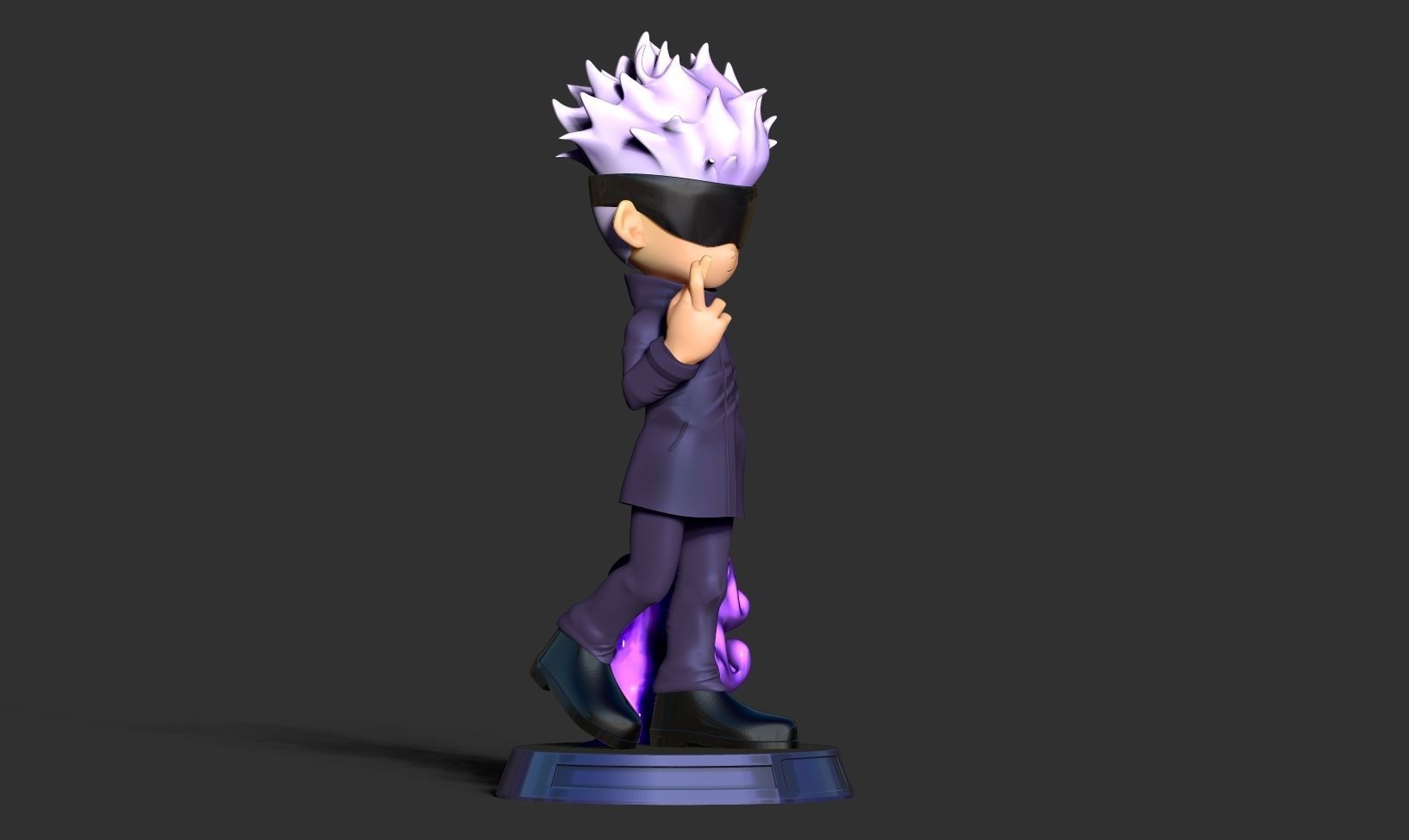 Satoru Gojo chibi 3D model 3D printable | CGTrader