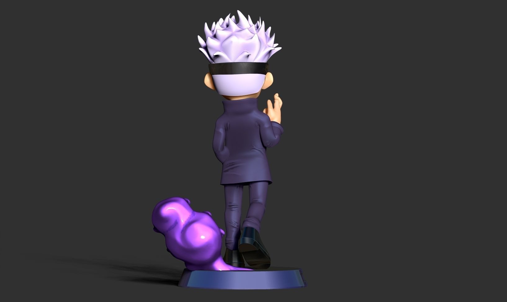 Satoru Gojo chibi 3D model 3D printable | CGTrader