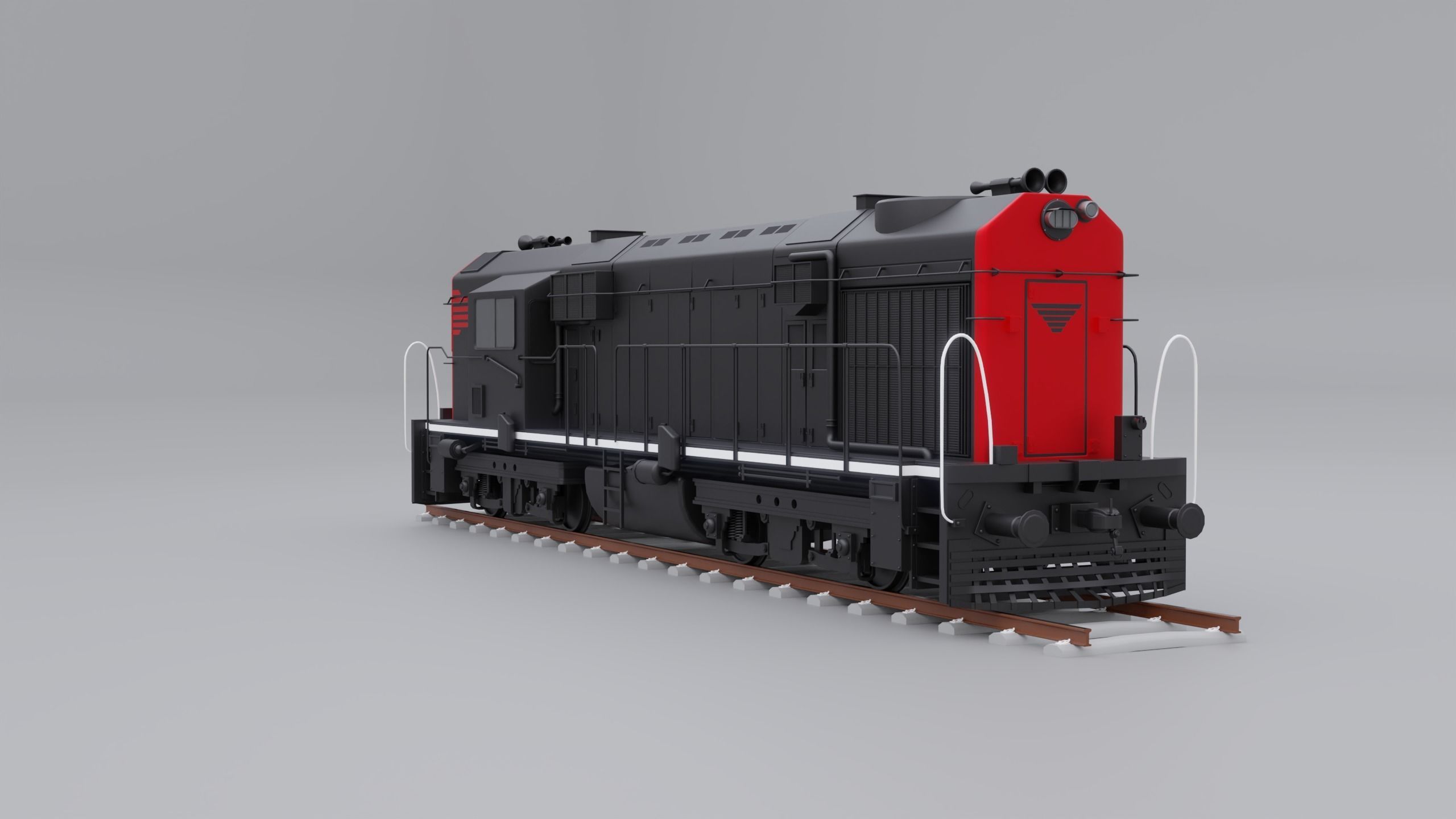 3d Indian Locomotive Train Engine Model 3D model | CGTrader