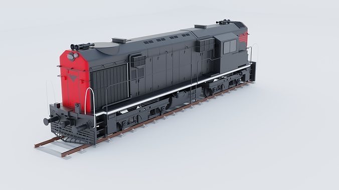 3d Indian Locomotive Train Engine Model 3D model | CGTrader