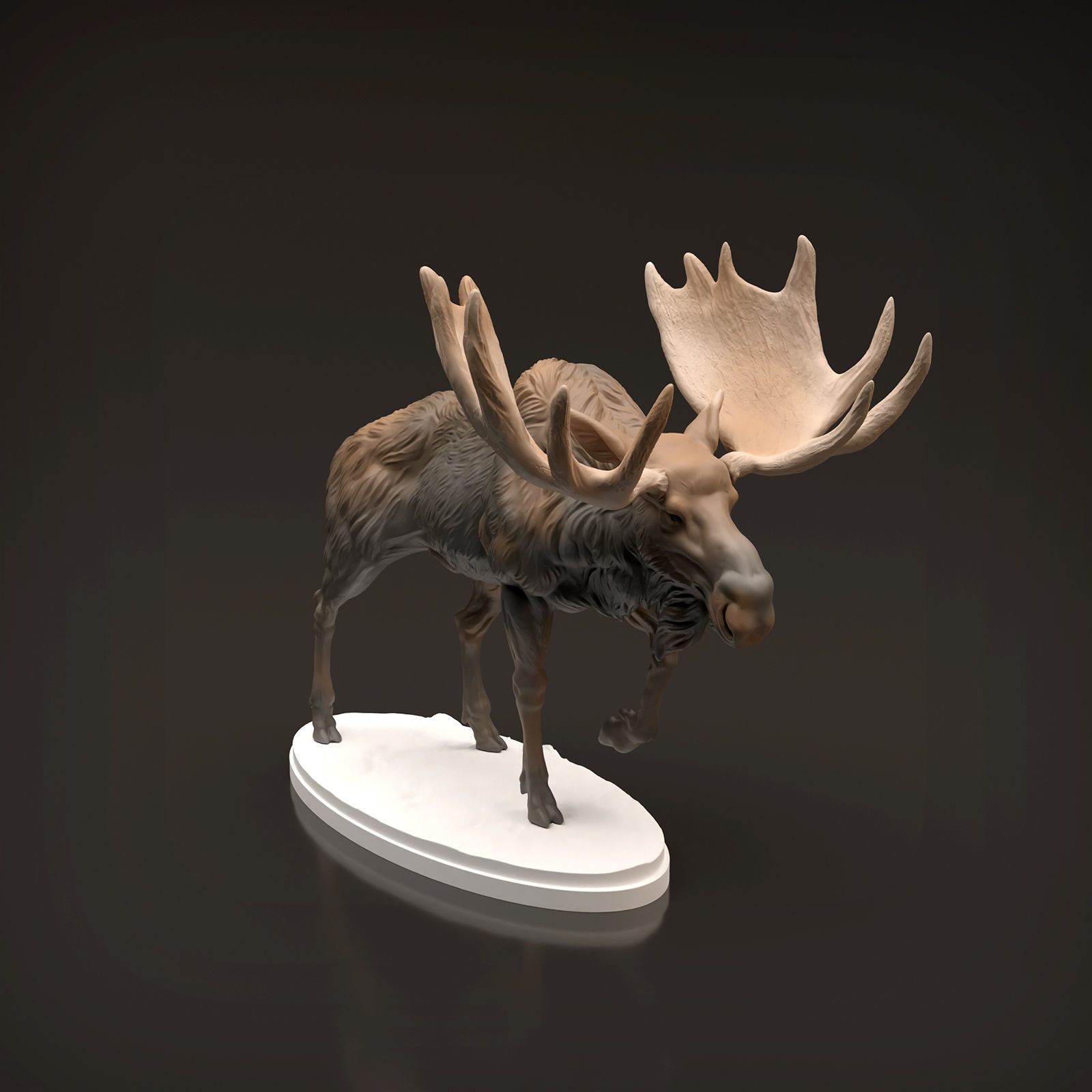 Bull Moose for 3D Printing 3D model 3D printable | CGTrader