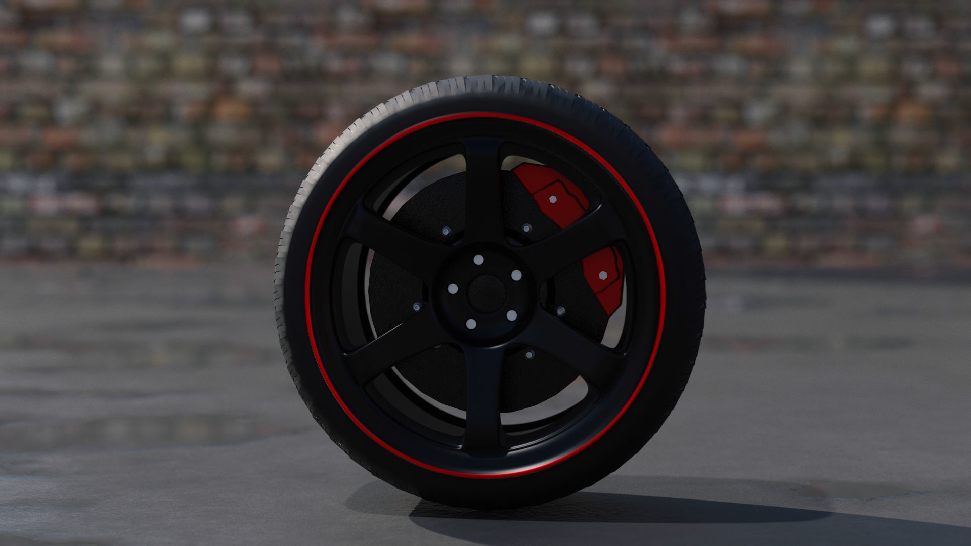 Rim and Tire 3D model | CGTrader