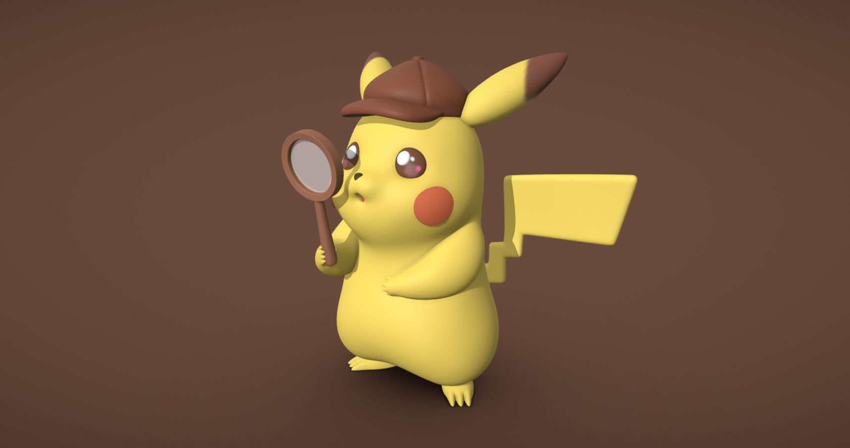 Detective Pikachu - 3D print 3D model 3D printable | CGTrader