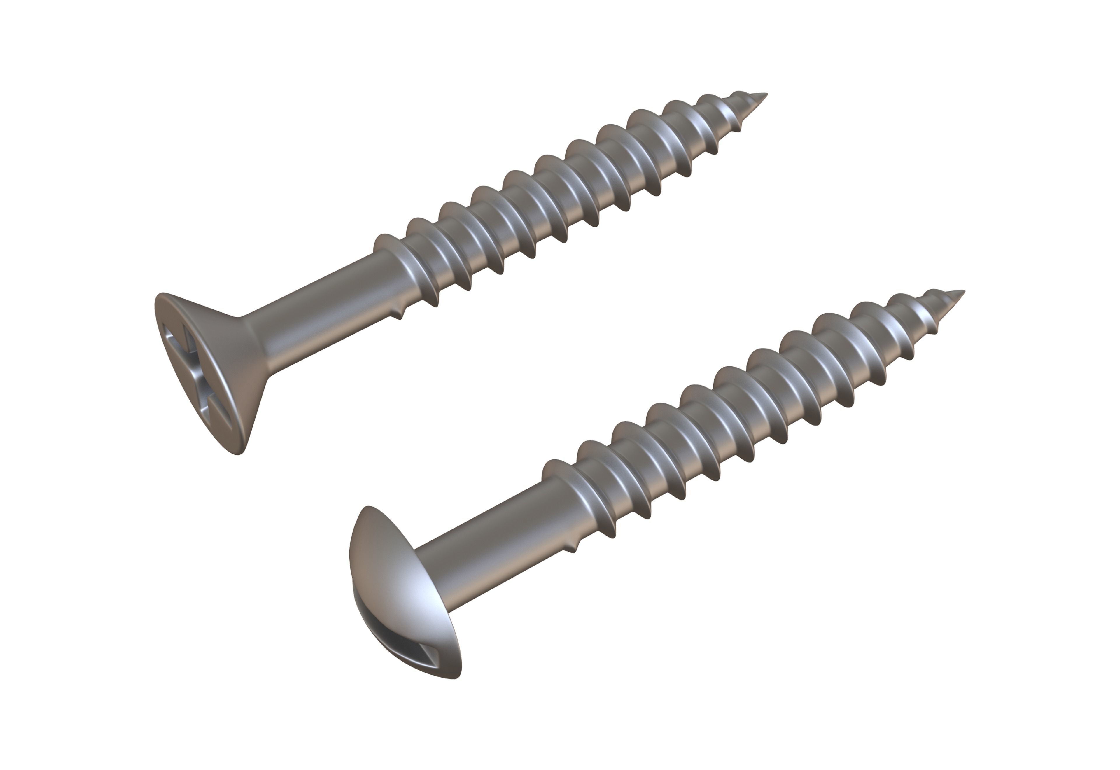 Wood Screws 3D Model 3D model | CGTrader