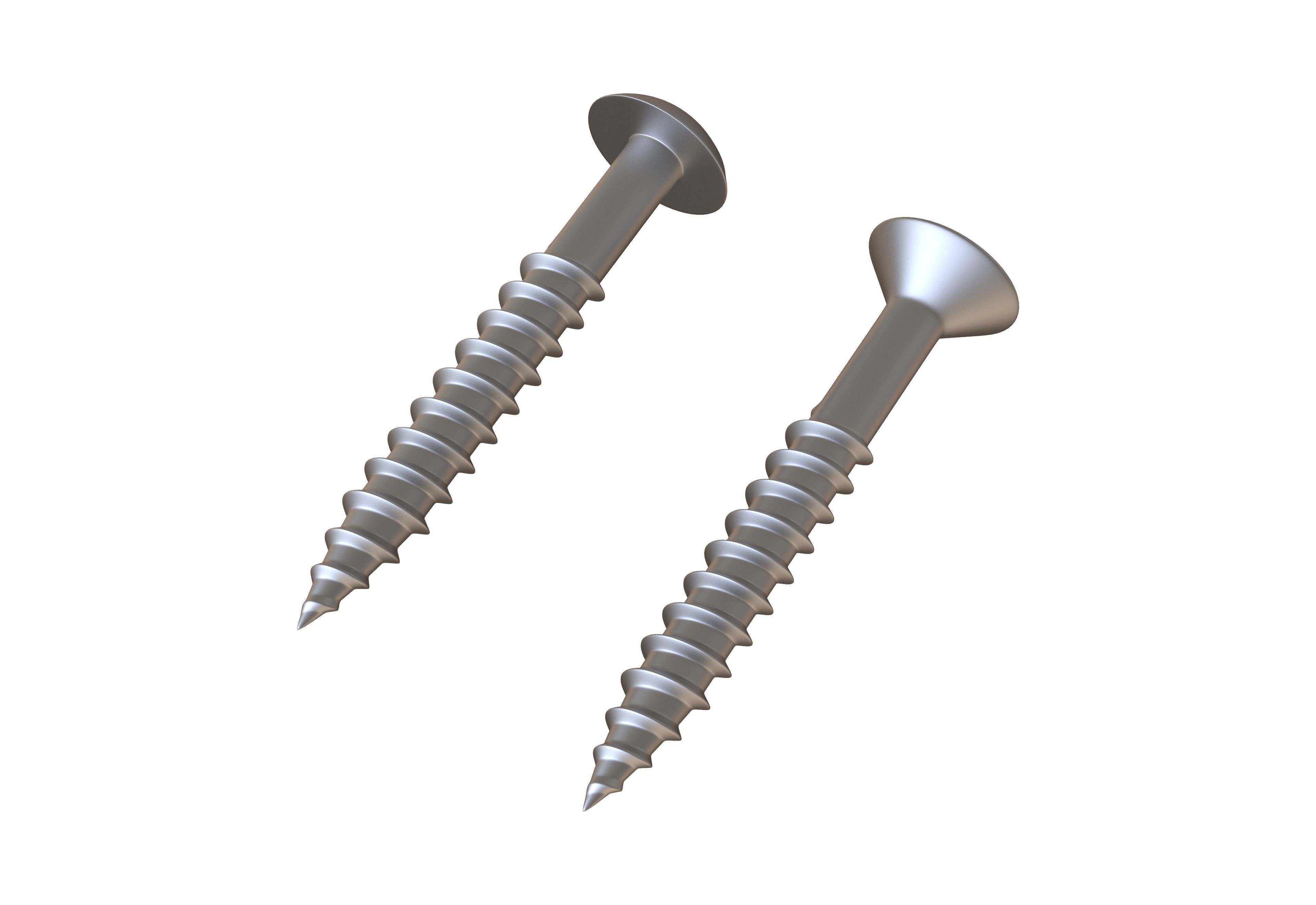 Wood Screws 3D Model 3D model | CGTrader