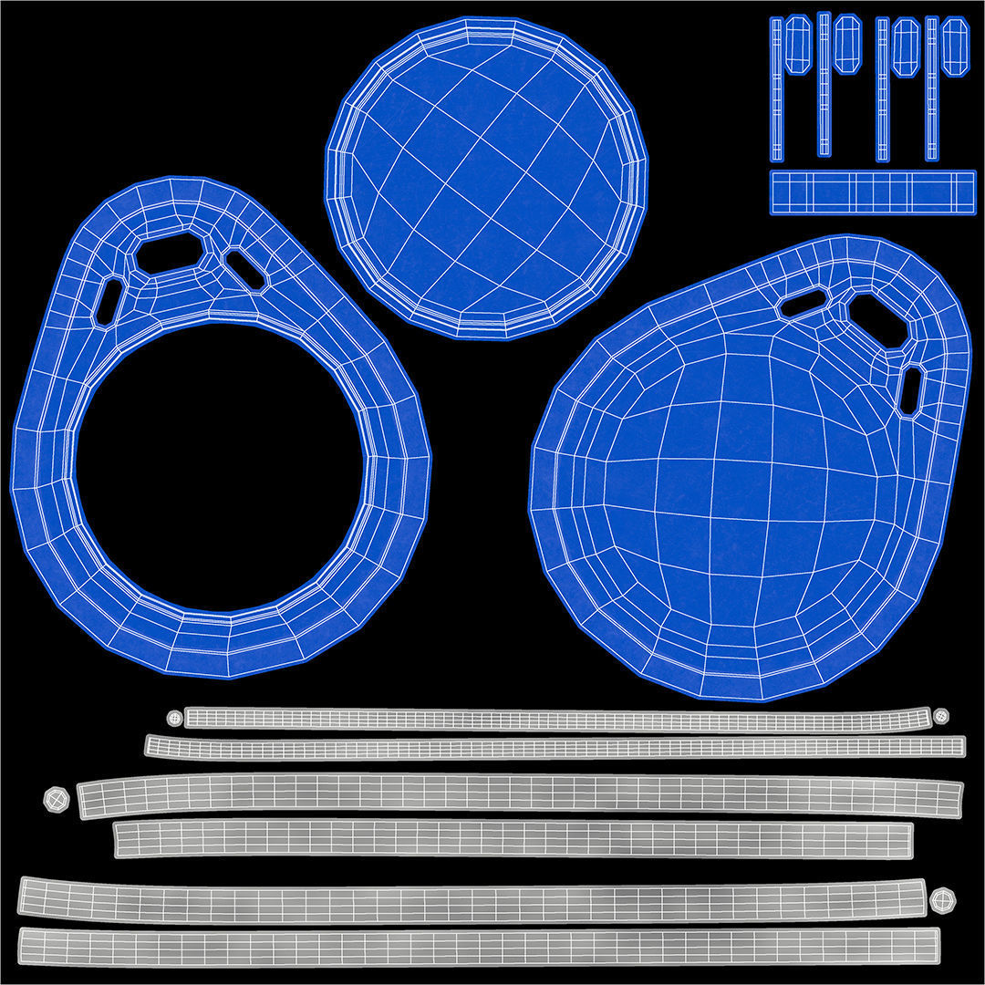 Bunch of keys with Rfid trinket 3D model | CGTrader