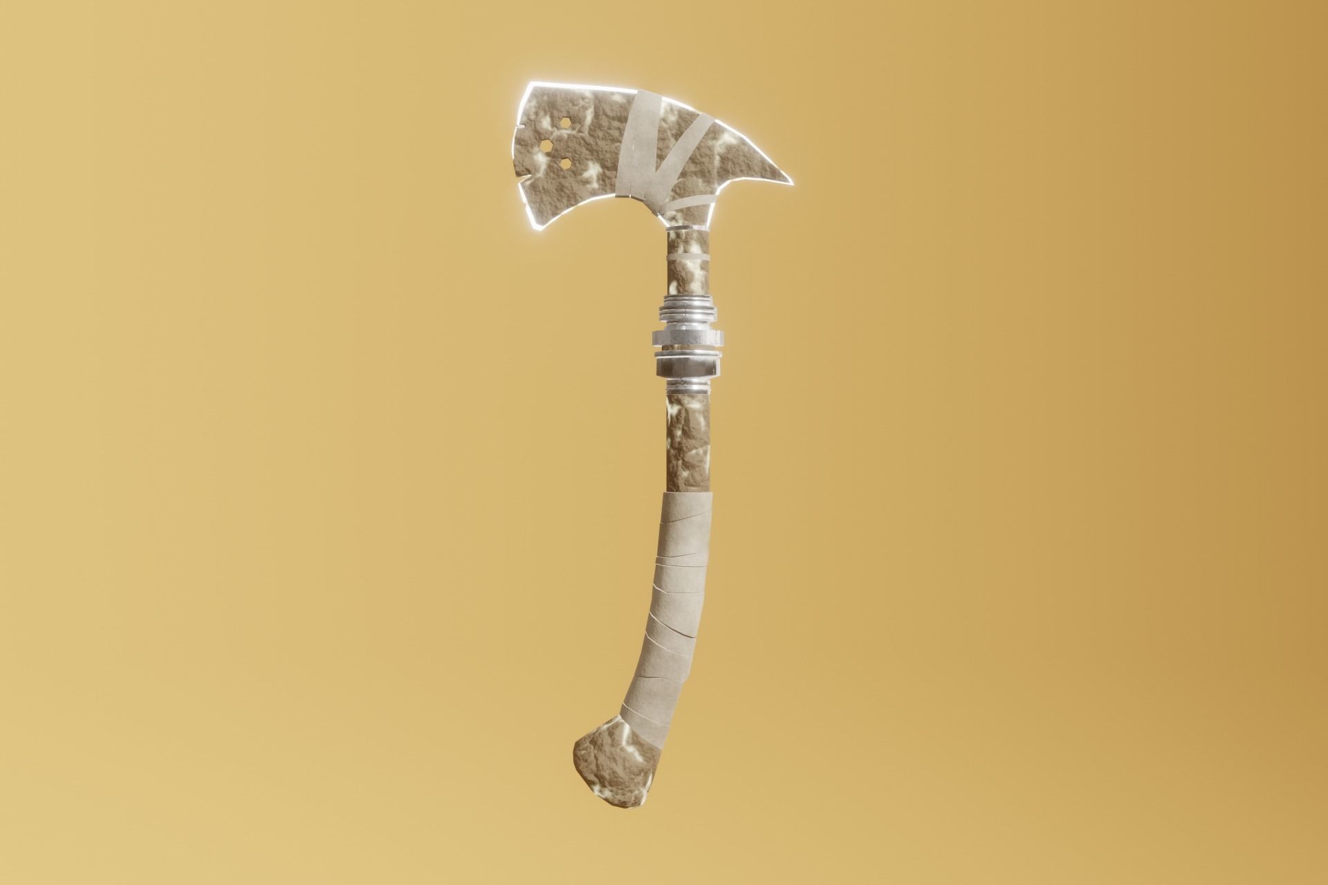 3D model Earth Axe - Elemental Axe - Model 01 VR / AR / low-poly | CGTrader