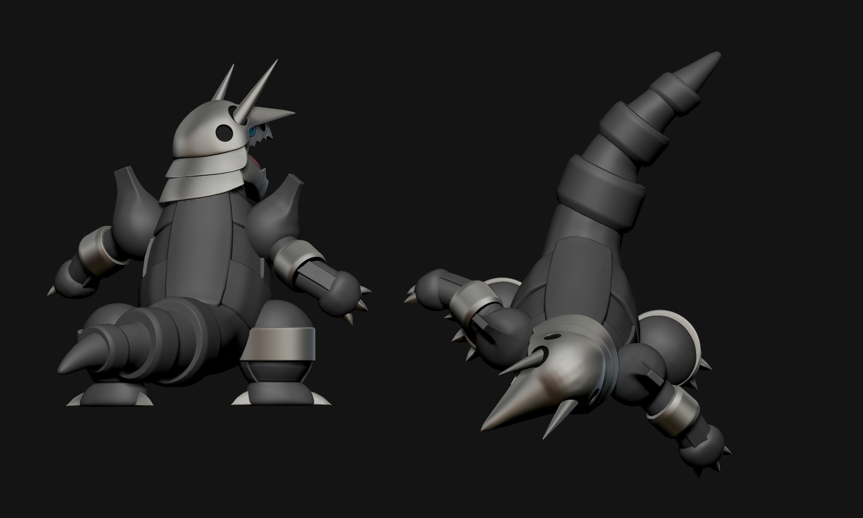 Pokemon - Aggron 3D model 3D printable | CGTrader