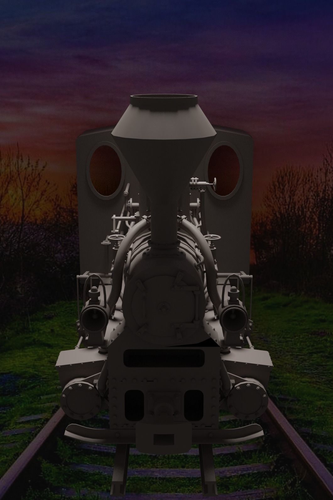 3D model Locomotive VR / AR / low-poly | CGTrader