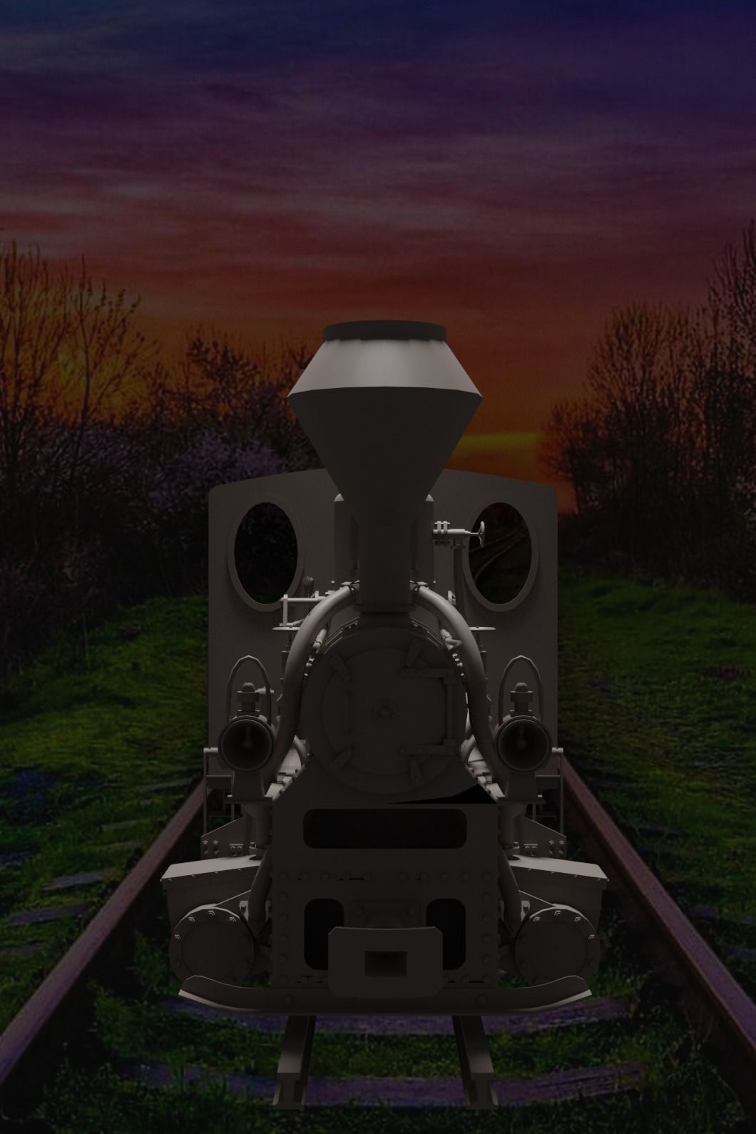 3D model Locomotive VR / AR / low-poly | CGTrader