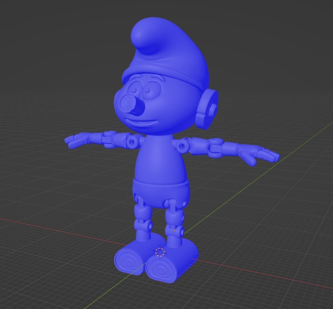 Clockwork Smurf 3D model 3D printable | CGTrader