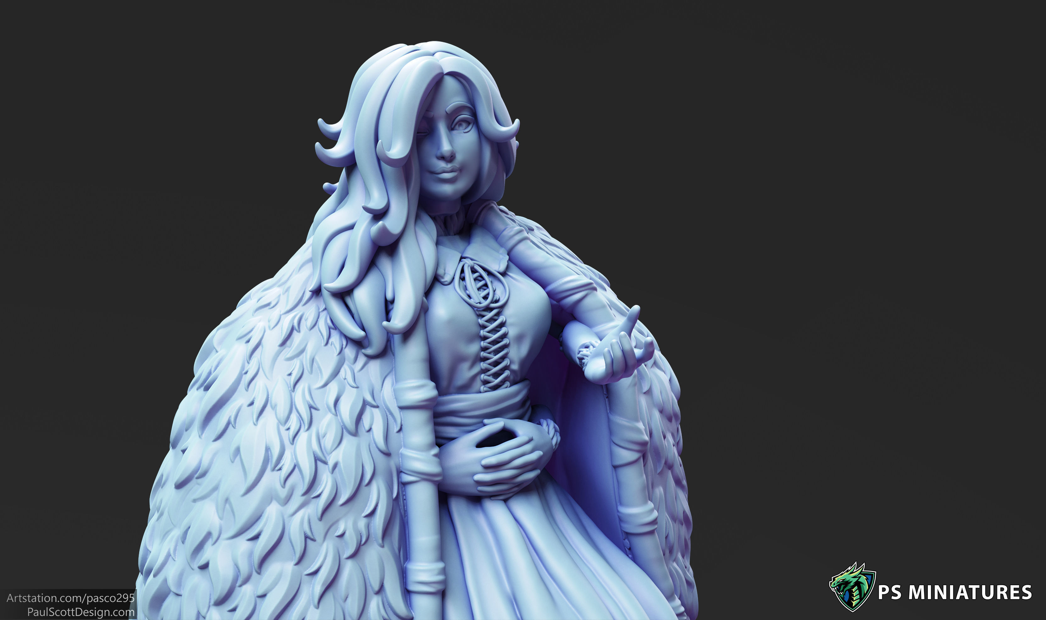 Fey Guide Pose 2 - 4 Variants and Pinup 3D model 3D printable | CGTrader