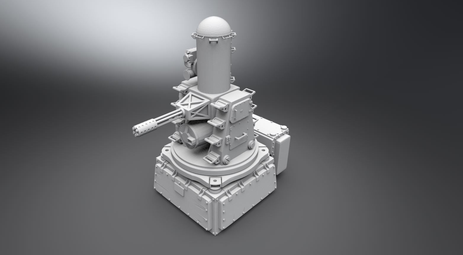 Phalanx CIWS Scale model 3D model 3D printable | CGTrader