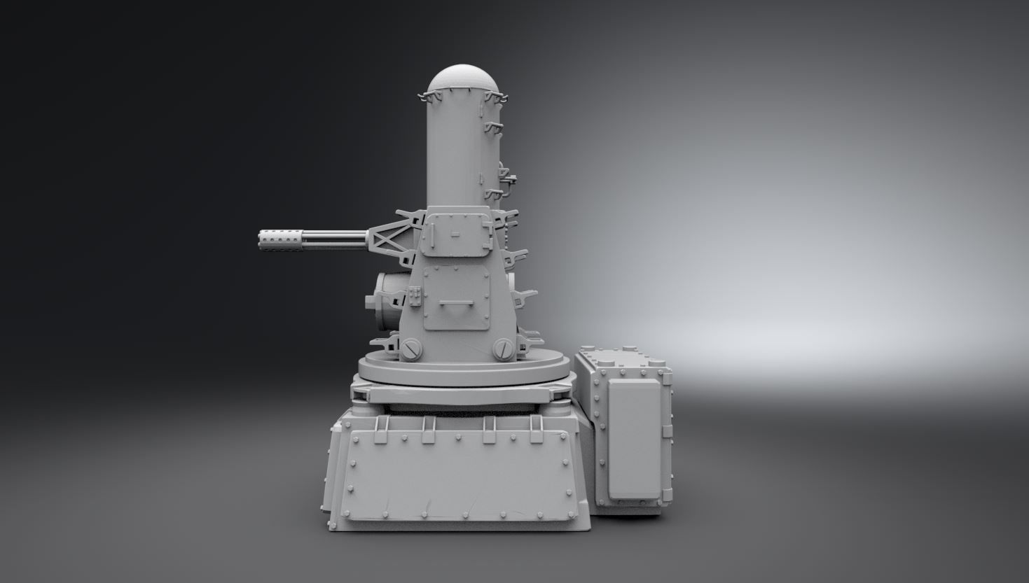 Phalanx CIWS Scale model 3D model 3D printable | CGTrader
