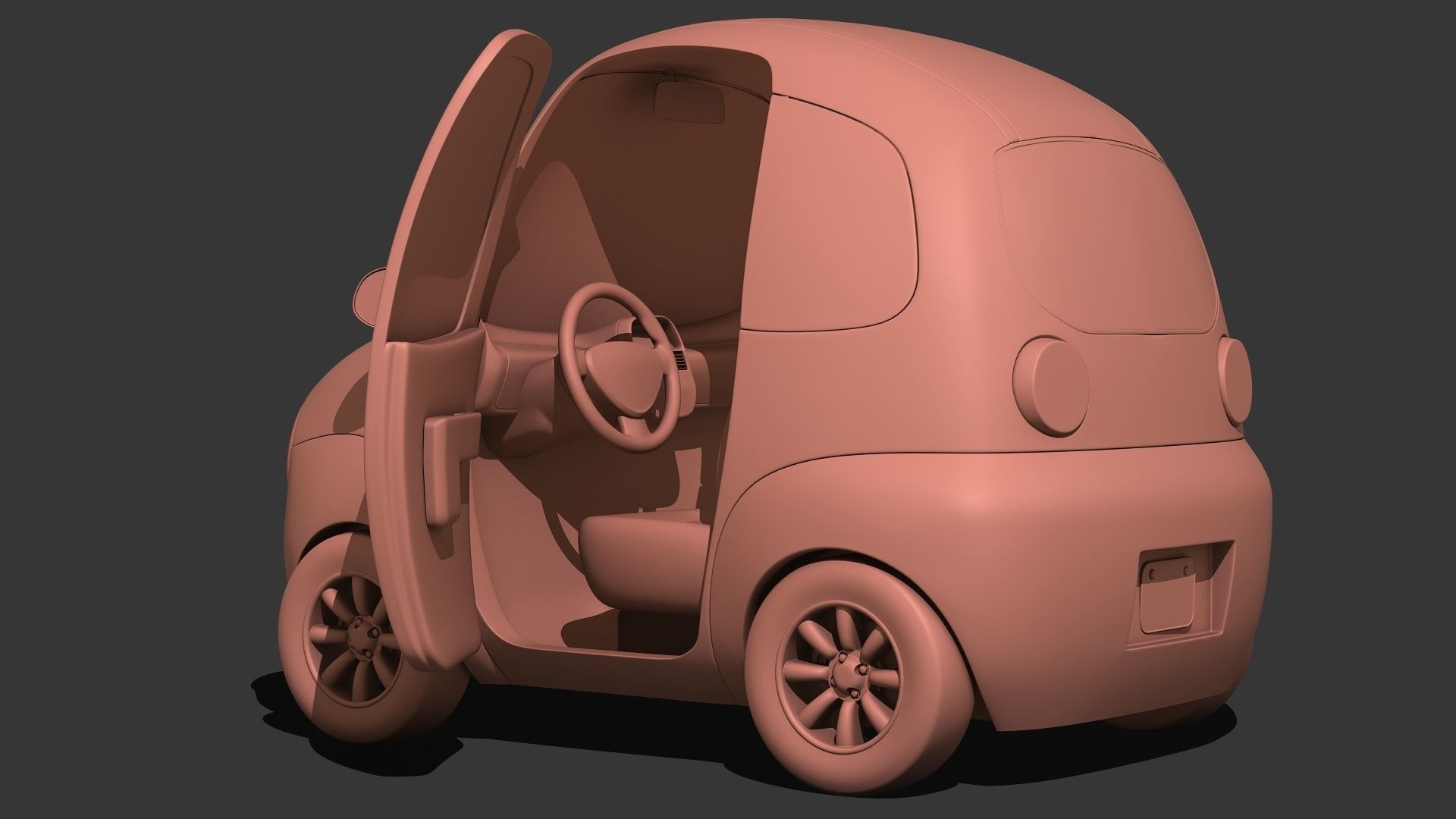Cartoon Car 3D model | CGTrader