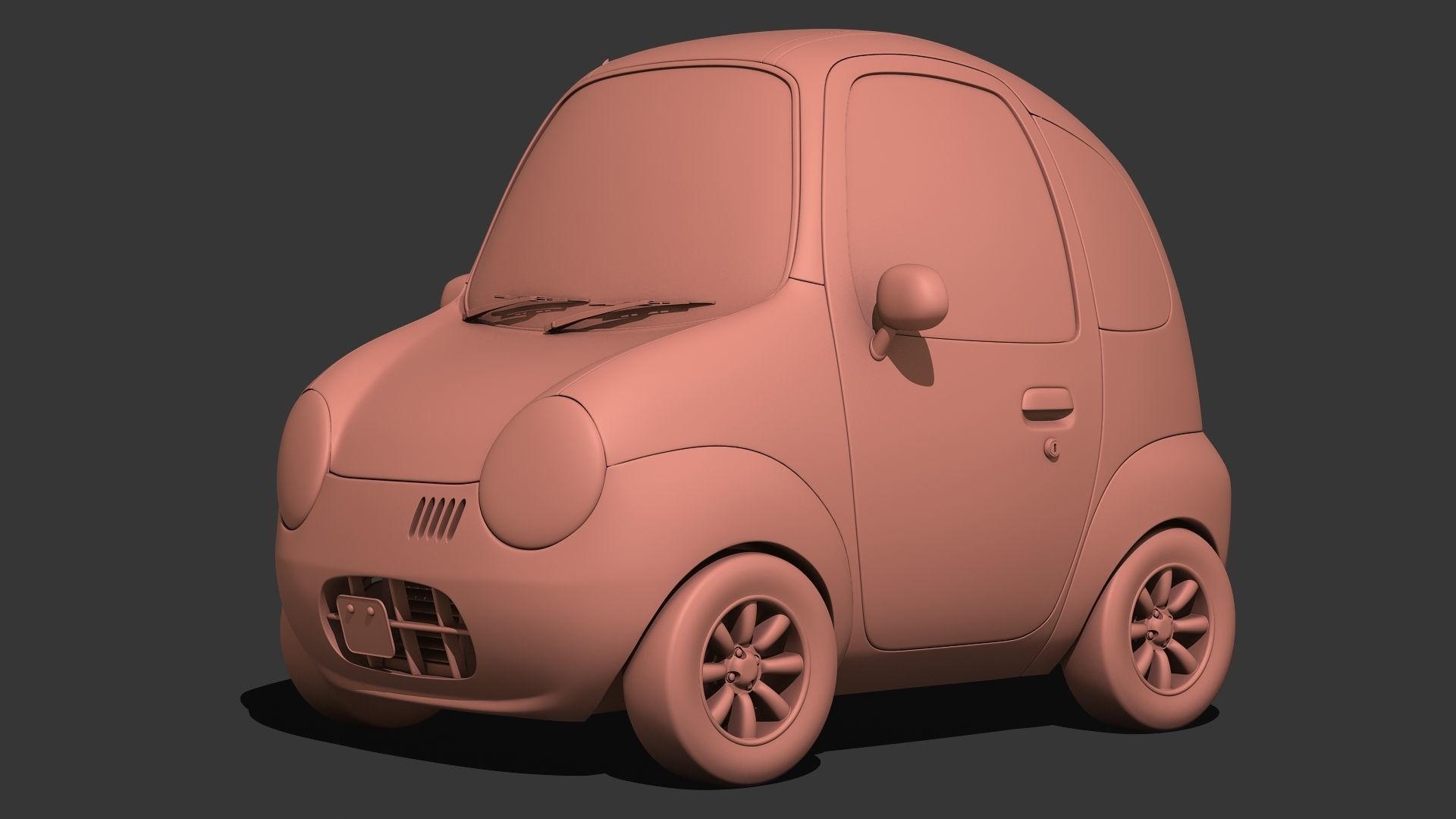 Cartoon Car 3D model | CGTrader
