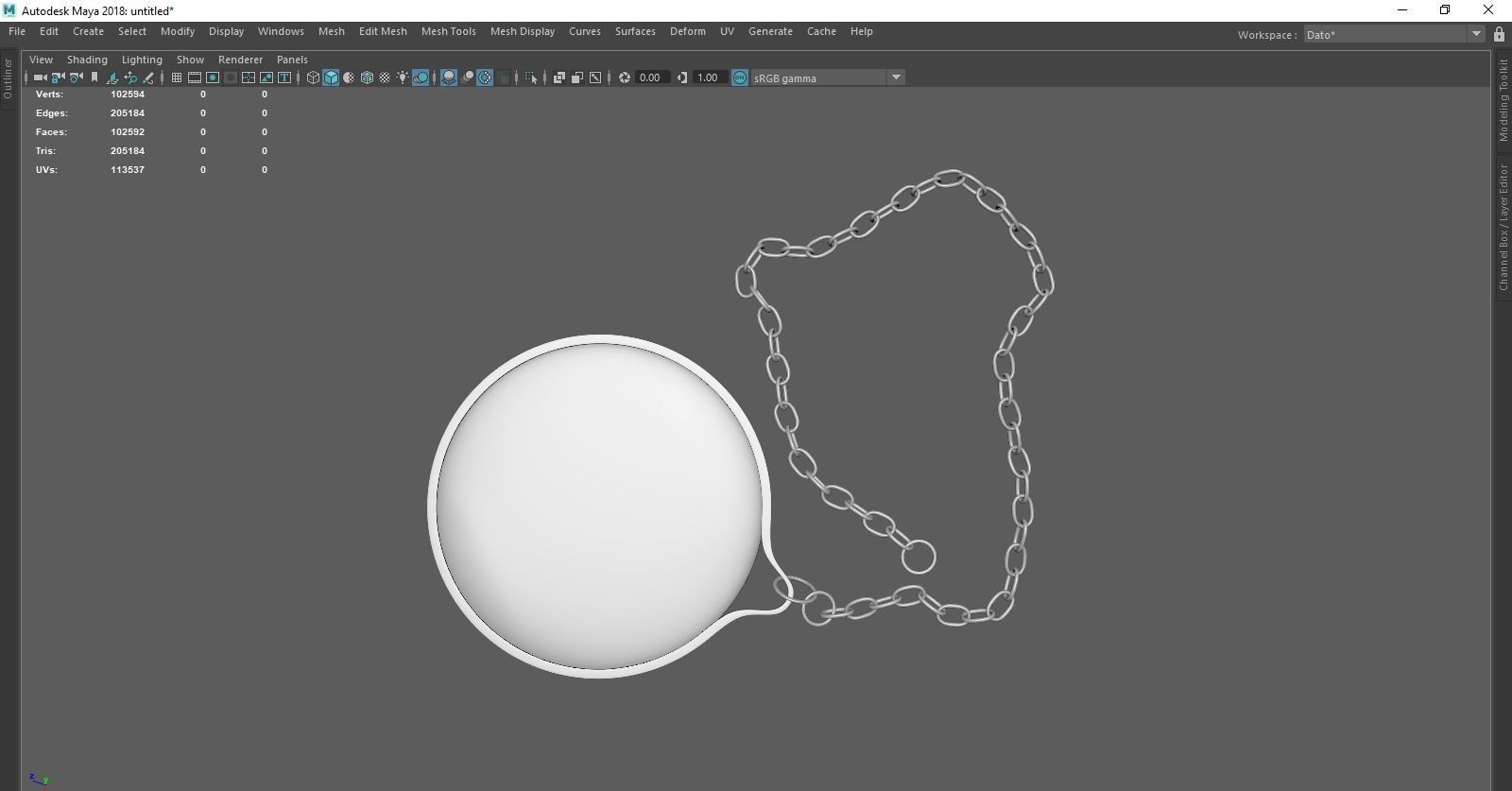 The golden monocle 3D model | CGTrader