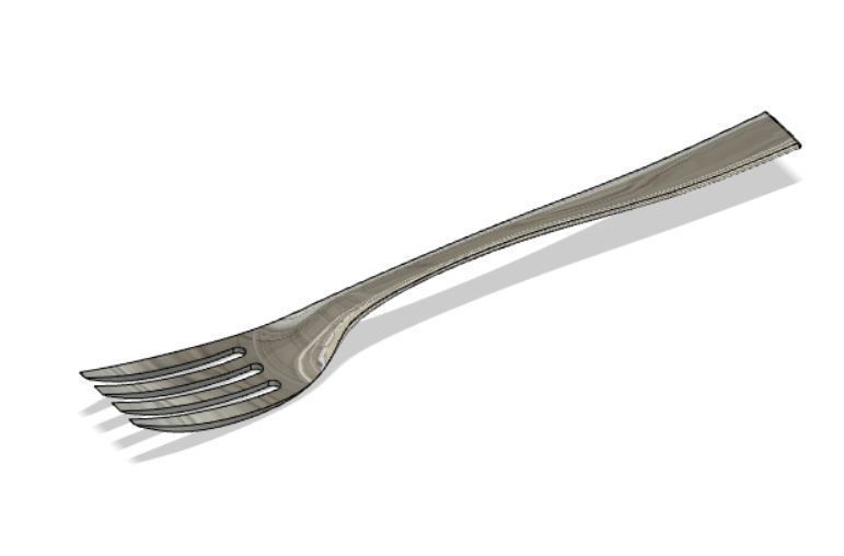 Fork modeling 3D model | CGTrader