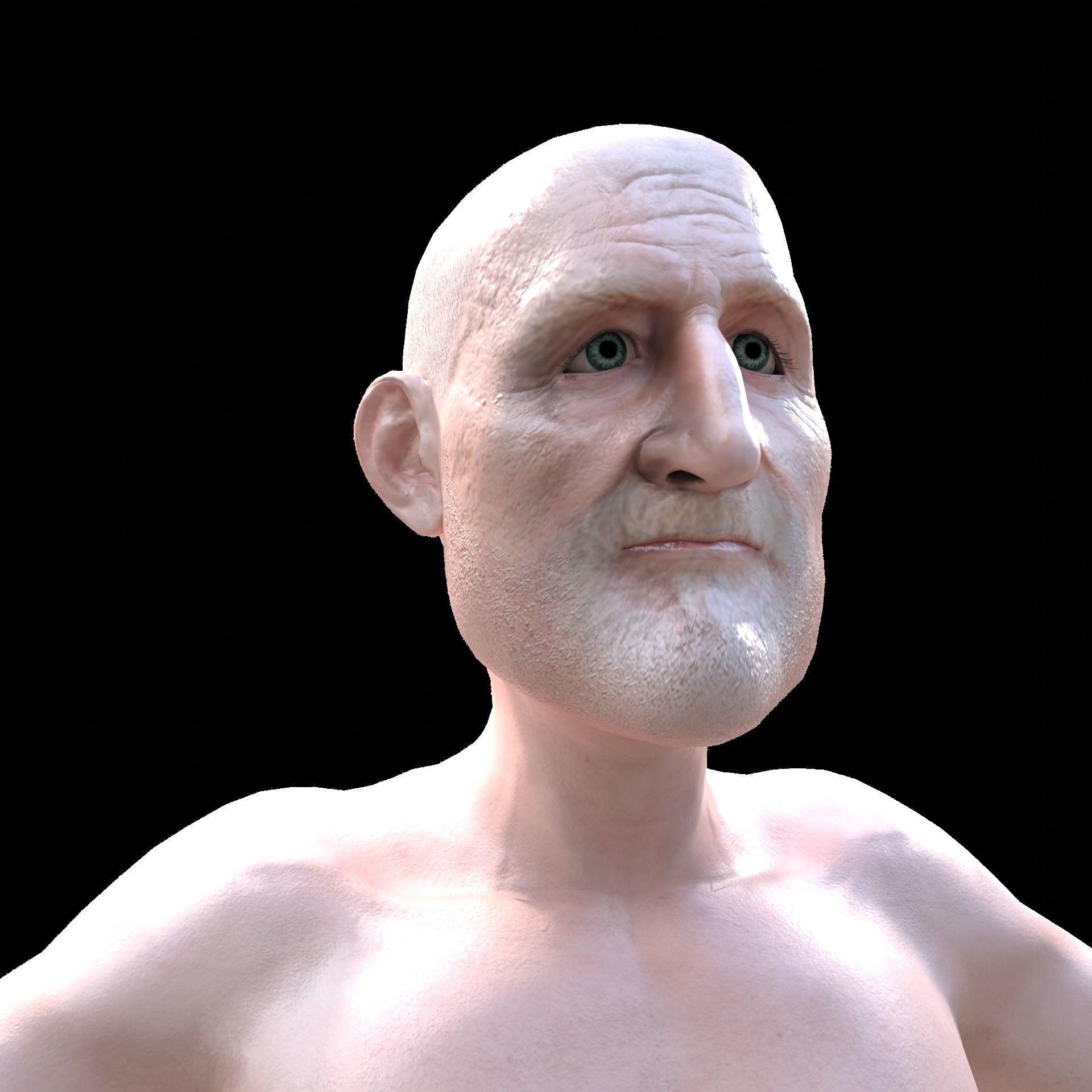 3D model Old man base model - Realistic VR / AR / low-poly | CGTrader