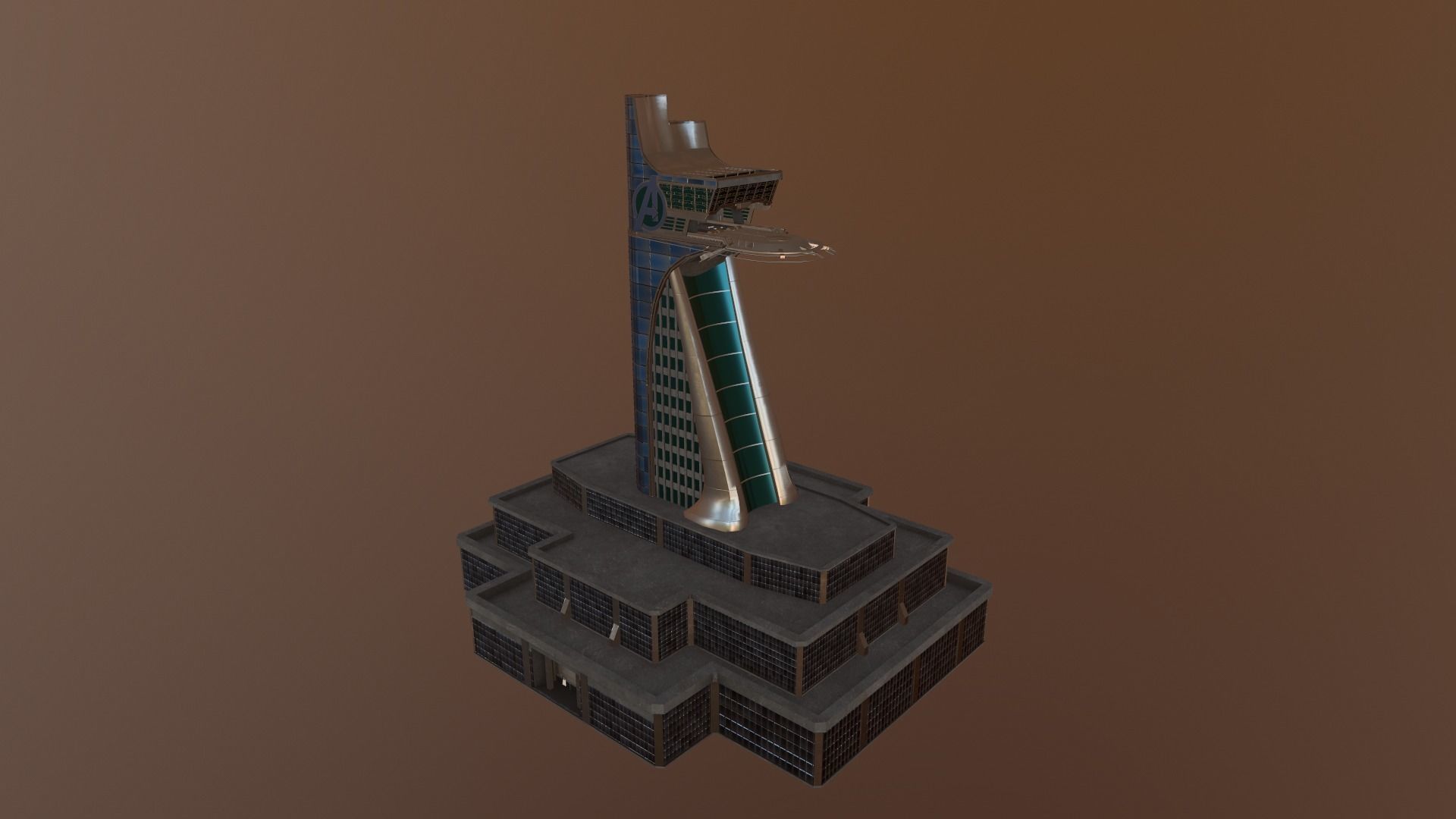 3D model Avengers Tower VR / AR / low-poly | CGTrader