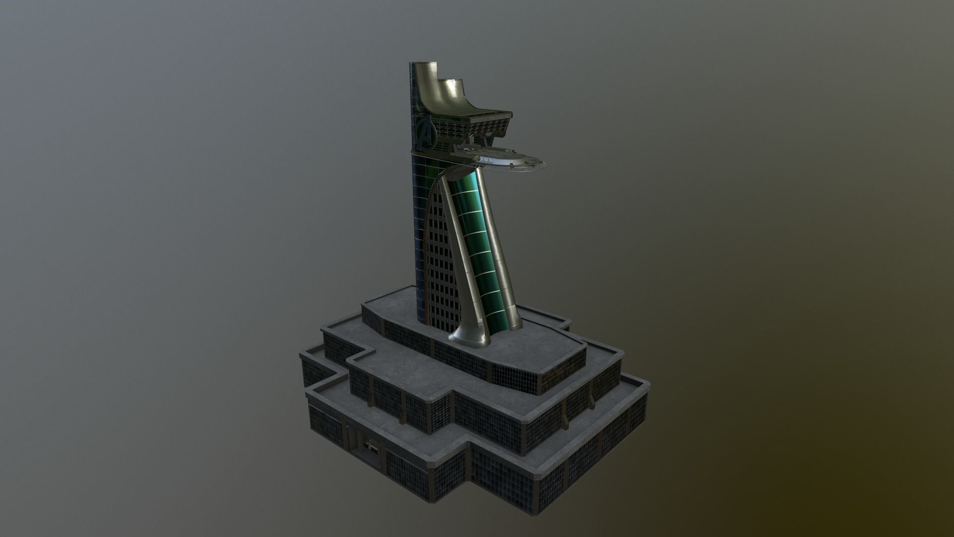 3D model Avengers Tower VR / AR / low-poly | CGTrader