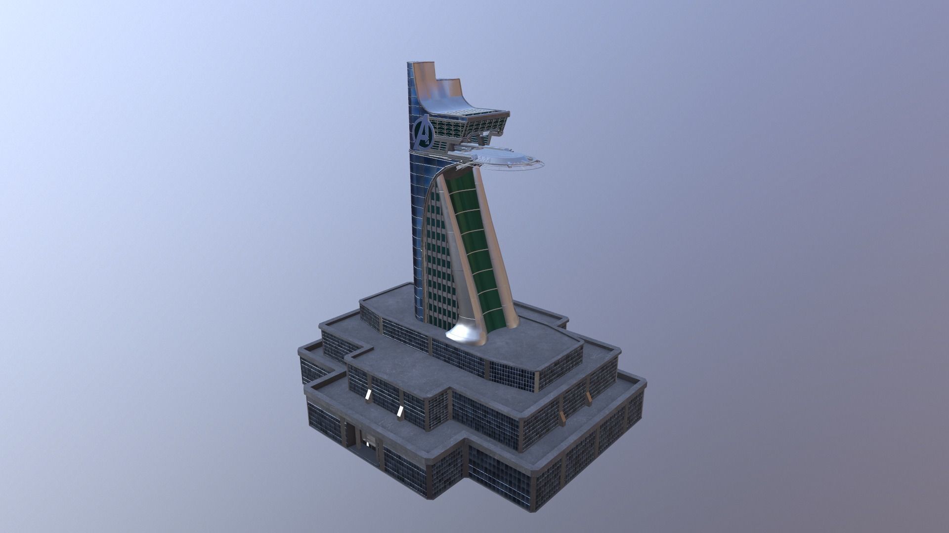 3D model Avengers Tower VR / AR / low-poly | CGTrader