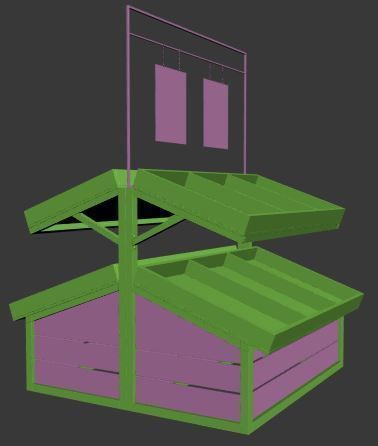 3D model Stall models VR / AR / low-poly | CGTrader
