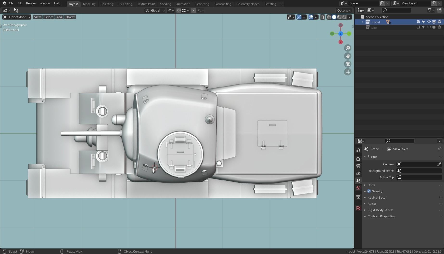3D model AC1 SENTINEL TANK BASE MESH VR / AR / low-poly | CGTrader