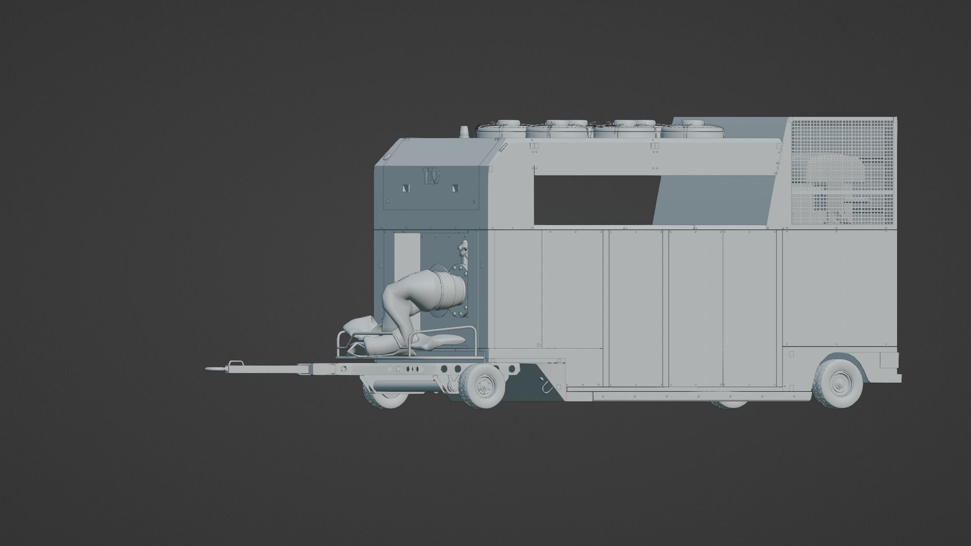 3D model Aircraft Air Conditioning Unit - TLD GF30 VR / AR / low-poly ...