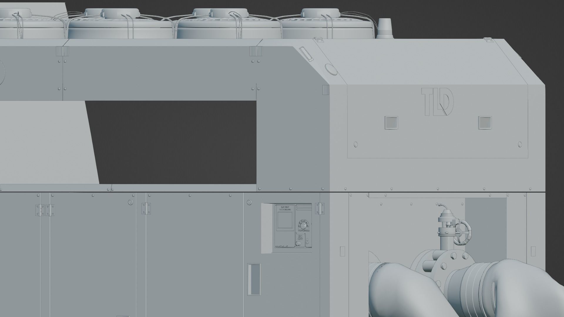 3D model Aircraft Air Conditioning Unit - TLD GF30 VR / AR / low-poly ...