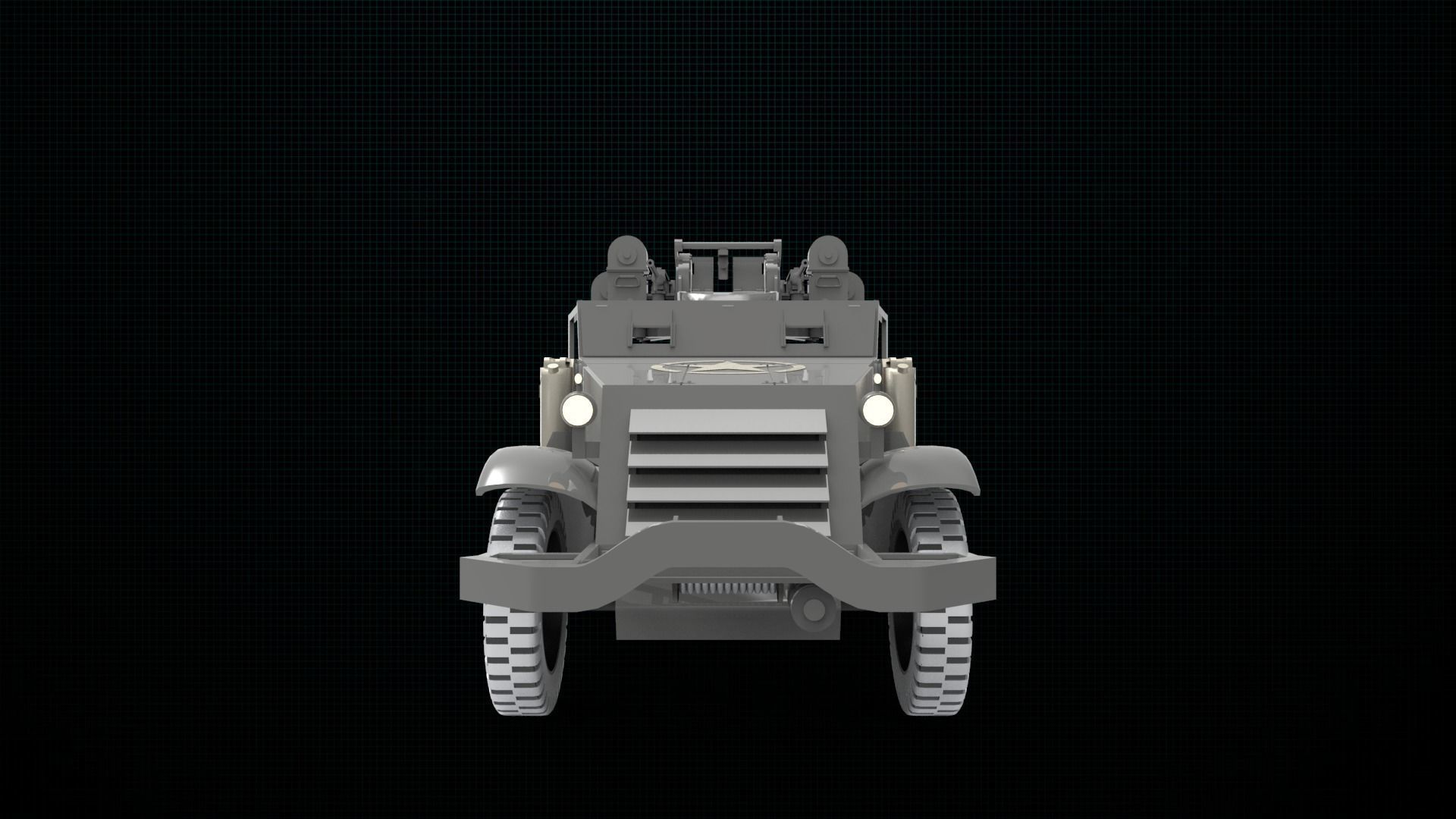 M16 half track 3D model 3D printable | CGTrader