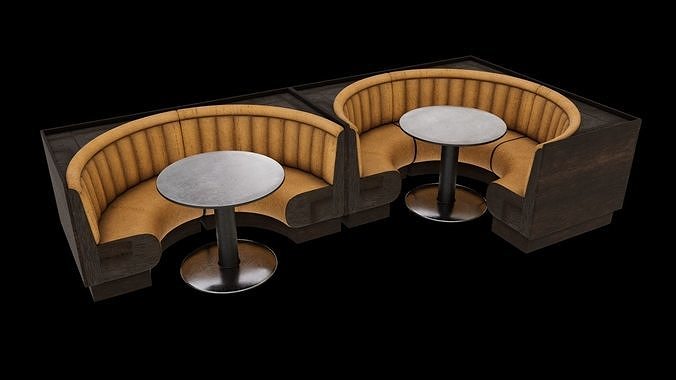 Bar Booths 3D model | CGTrader