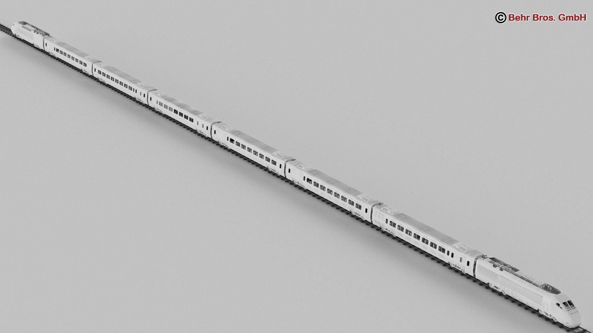 Acela Express 3D model animated rigged | CGTrader