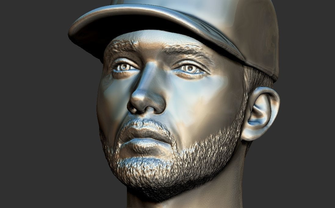 Eminem bust for 3D printing 3D model 3D printable | CGTrader