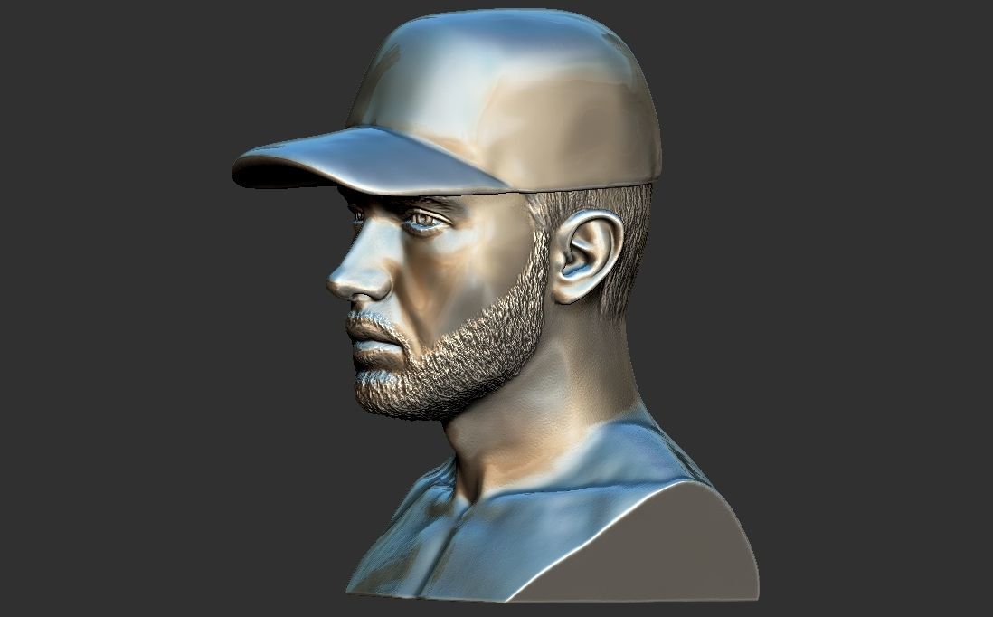 Eminem bust for 3D printing 3D model 3D printable | CGTrader