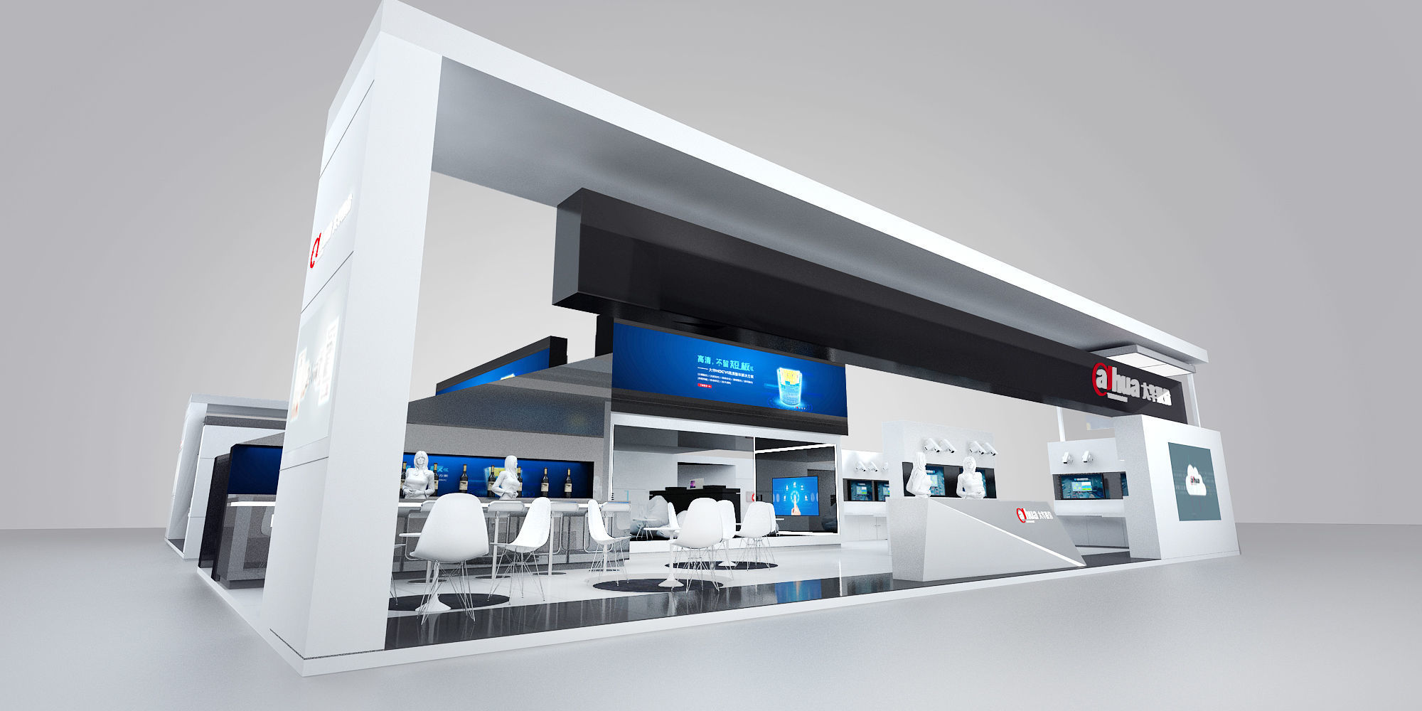 electric Surveillance booth exhibition 3D model | CGTrader