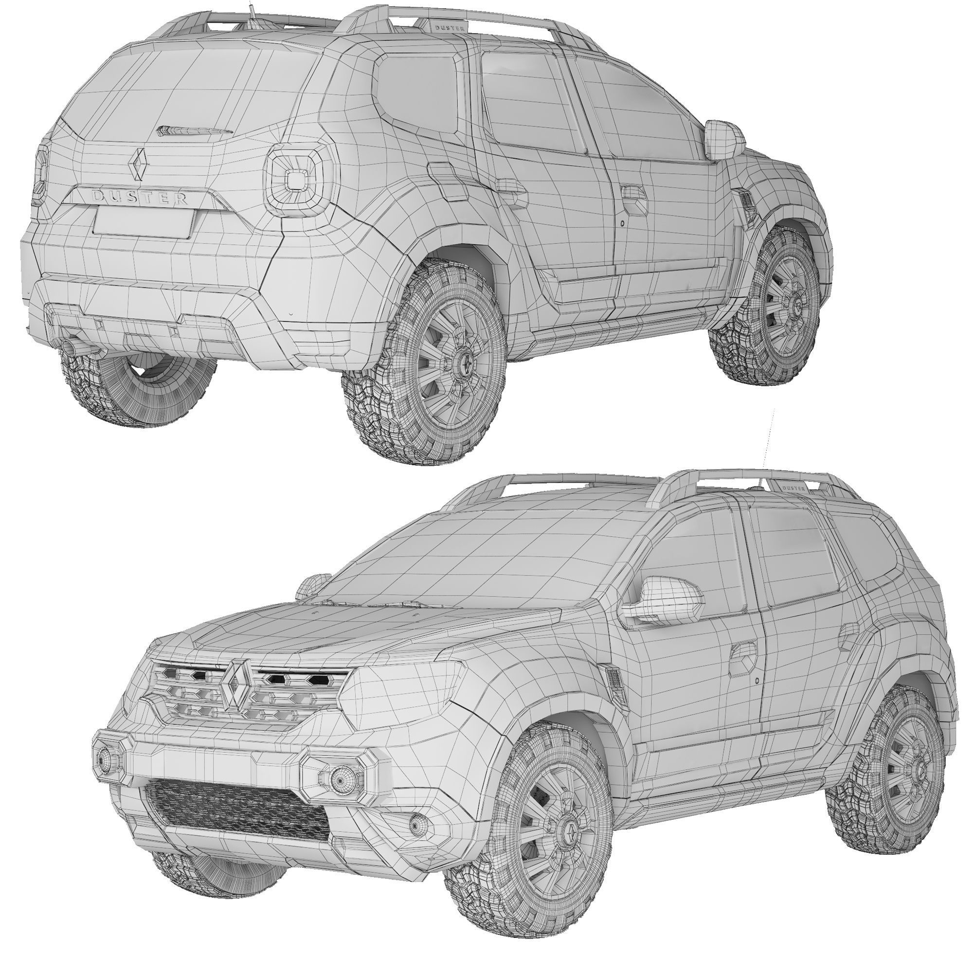 Renault Duster 2021 3D model | CGTrader