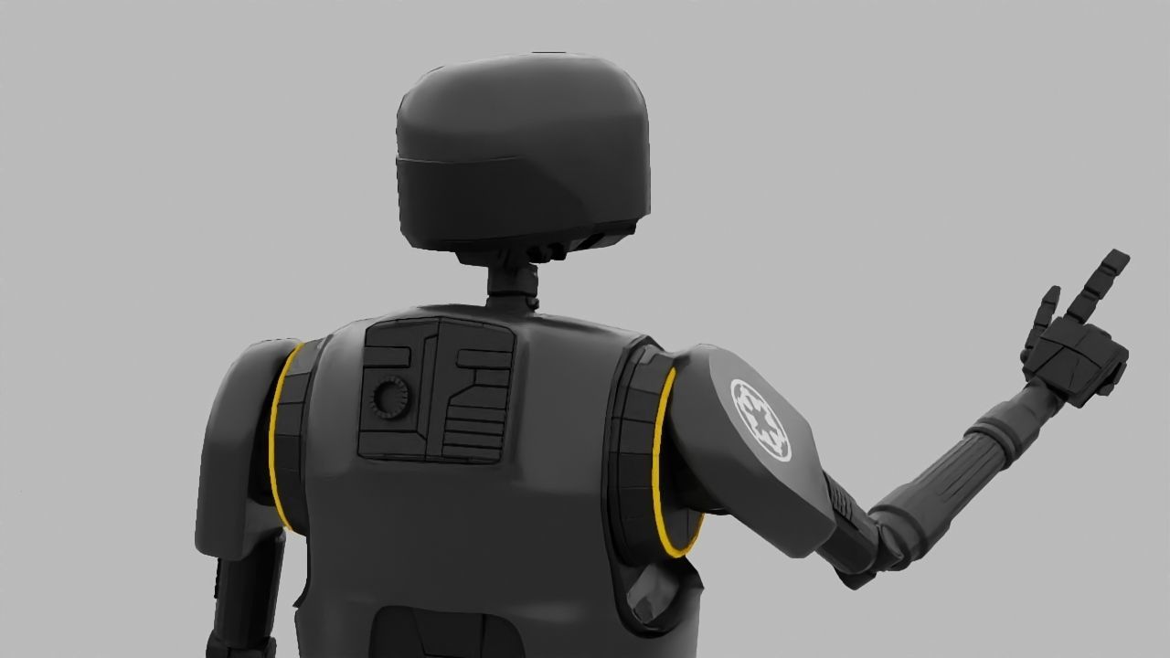 Rogue One Imperial robot rigged 3D model rigged | CGTrader