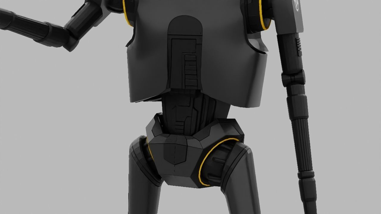 Rogue One Imperial robot rigged 3D model rigged | CGTrader