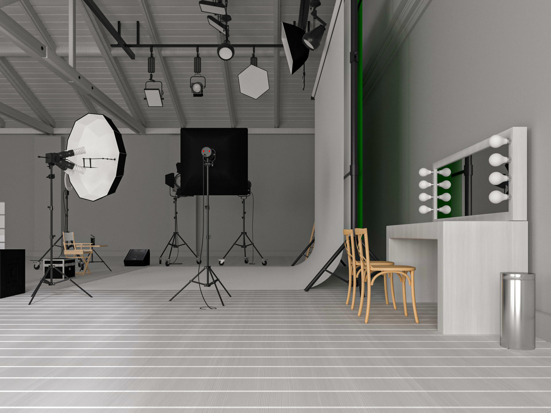 Photography Studio Scene 3 3D model | CGTrader