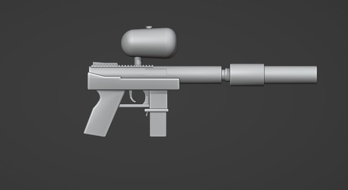 3D model PaintBall Gun VR / AR / low-poly | CGTrader