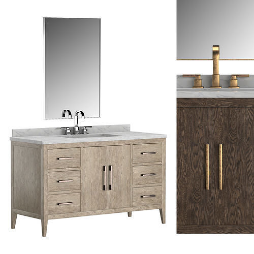 SINGLE EXTRA-WIDE VANITY 3D model | CGTrader