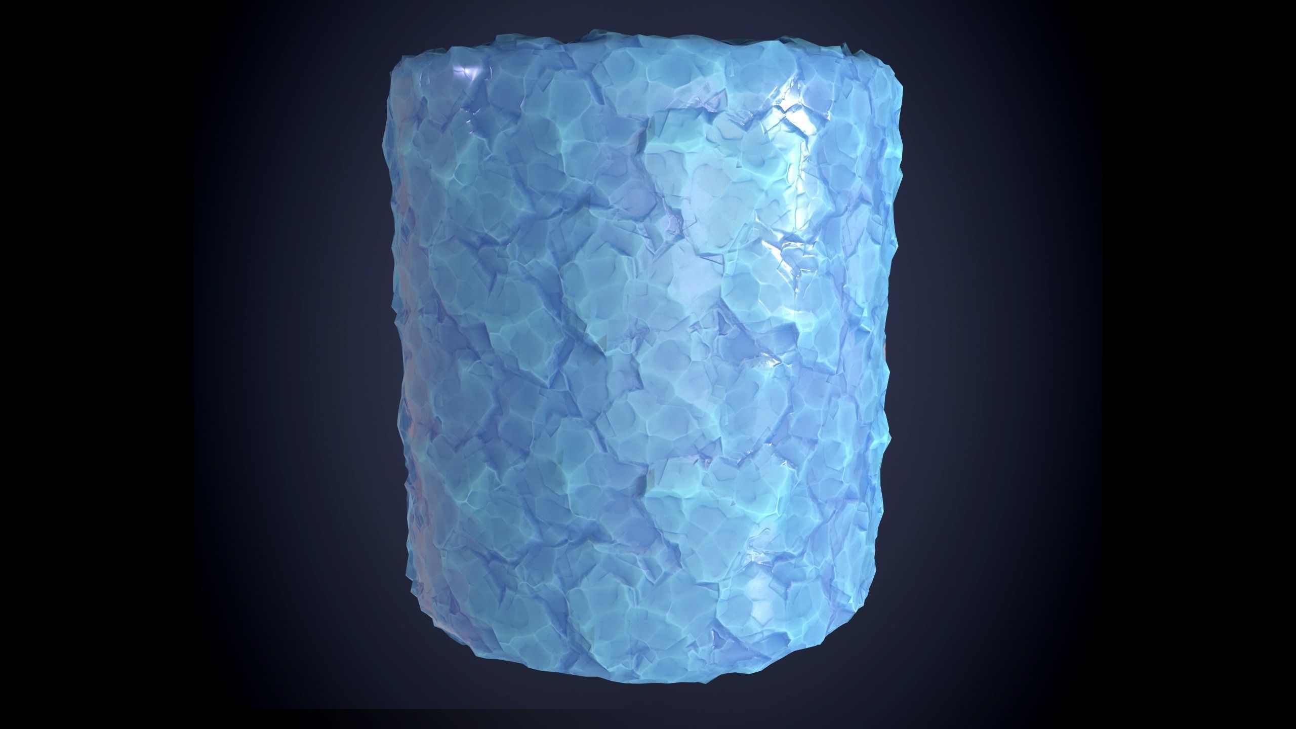 Snow Ice Stylized Pack 1 Ground Seamless PBR Texture 3D Model ...